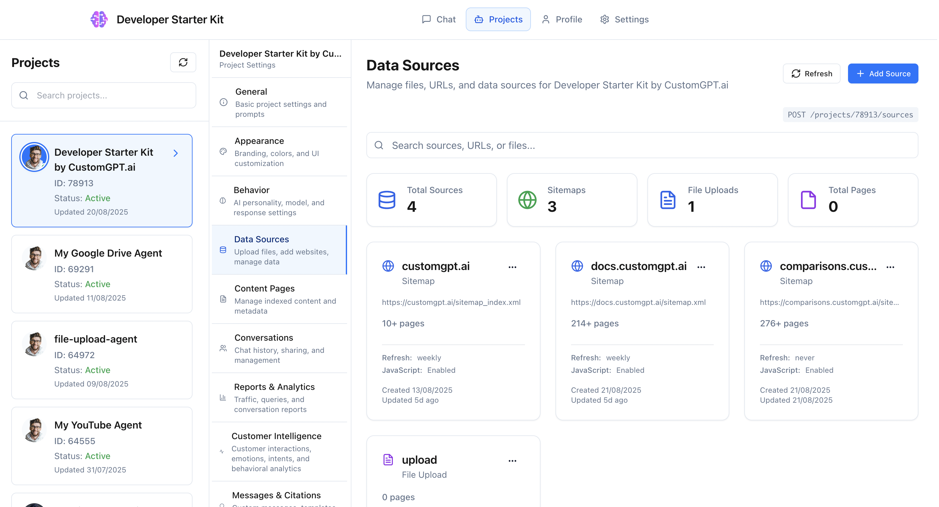 CustomGPT Developer Starter Kit - Open Source UI for RAG Applications
